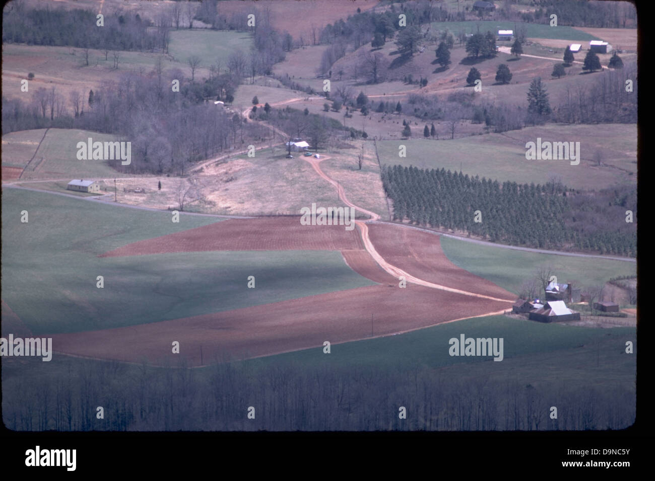 The Blue Ridge Parkway, a scenic drive in the Appalachian Mountains ...