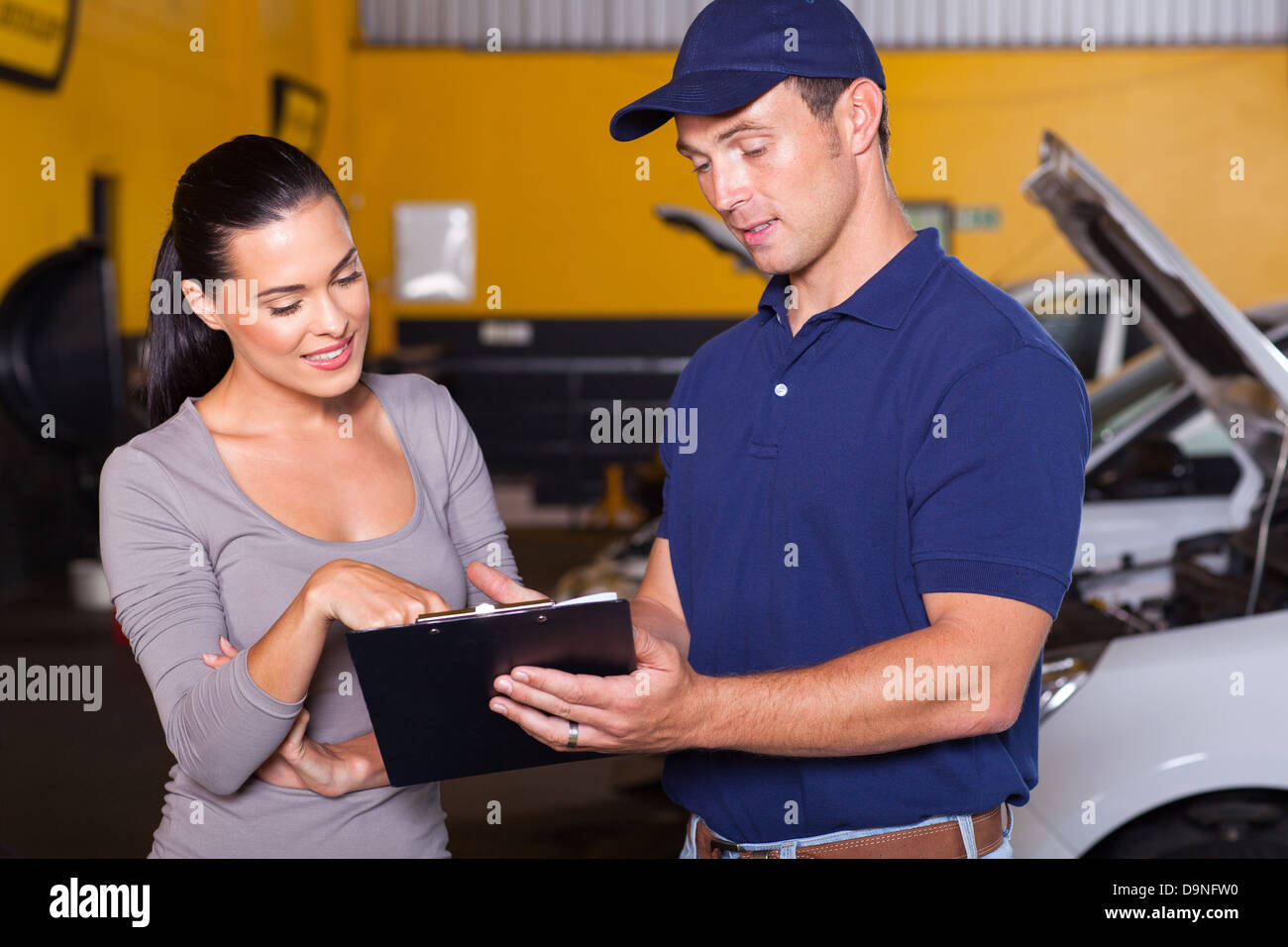 Female auto worker hi-res stock photography and images - Alamy