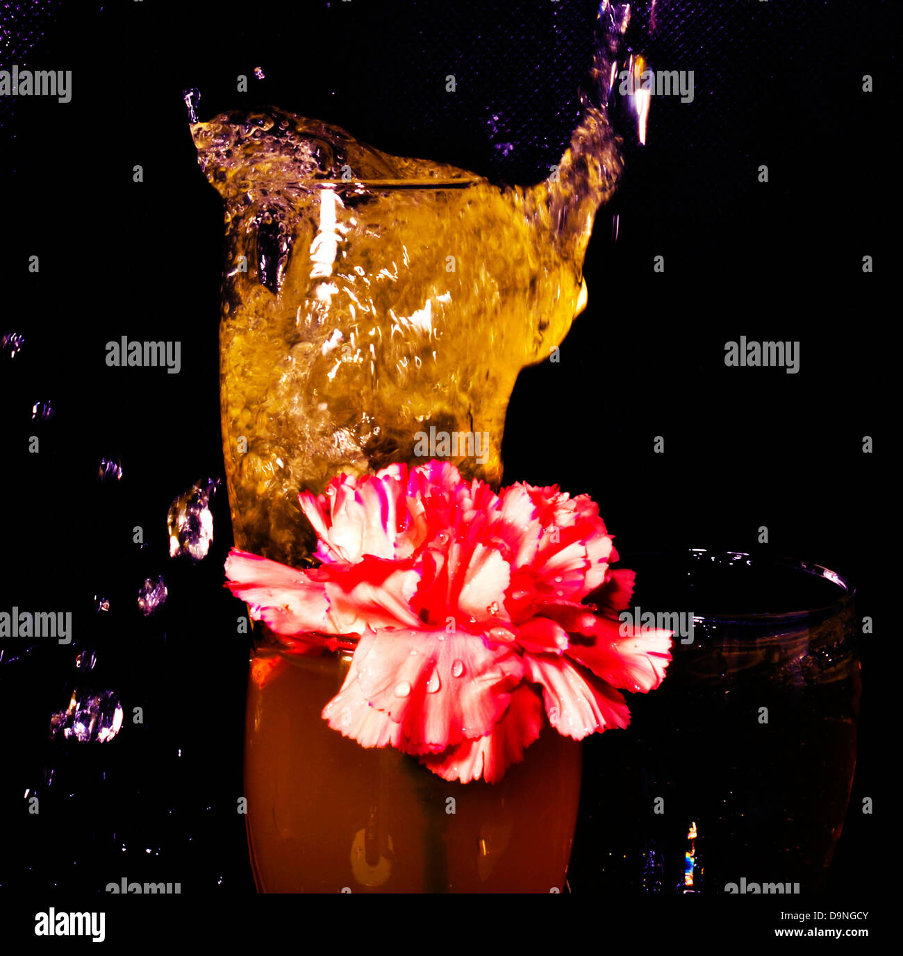 Splash flower hi-res stock photography and images - Alamy