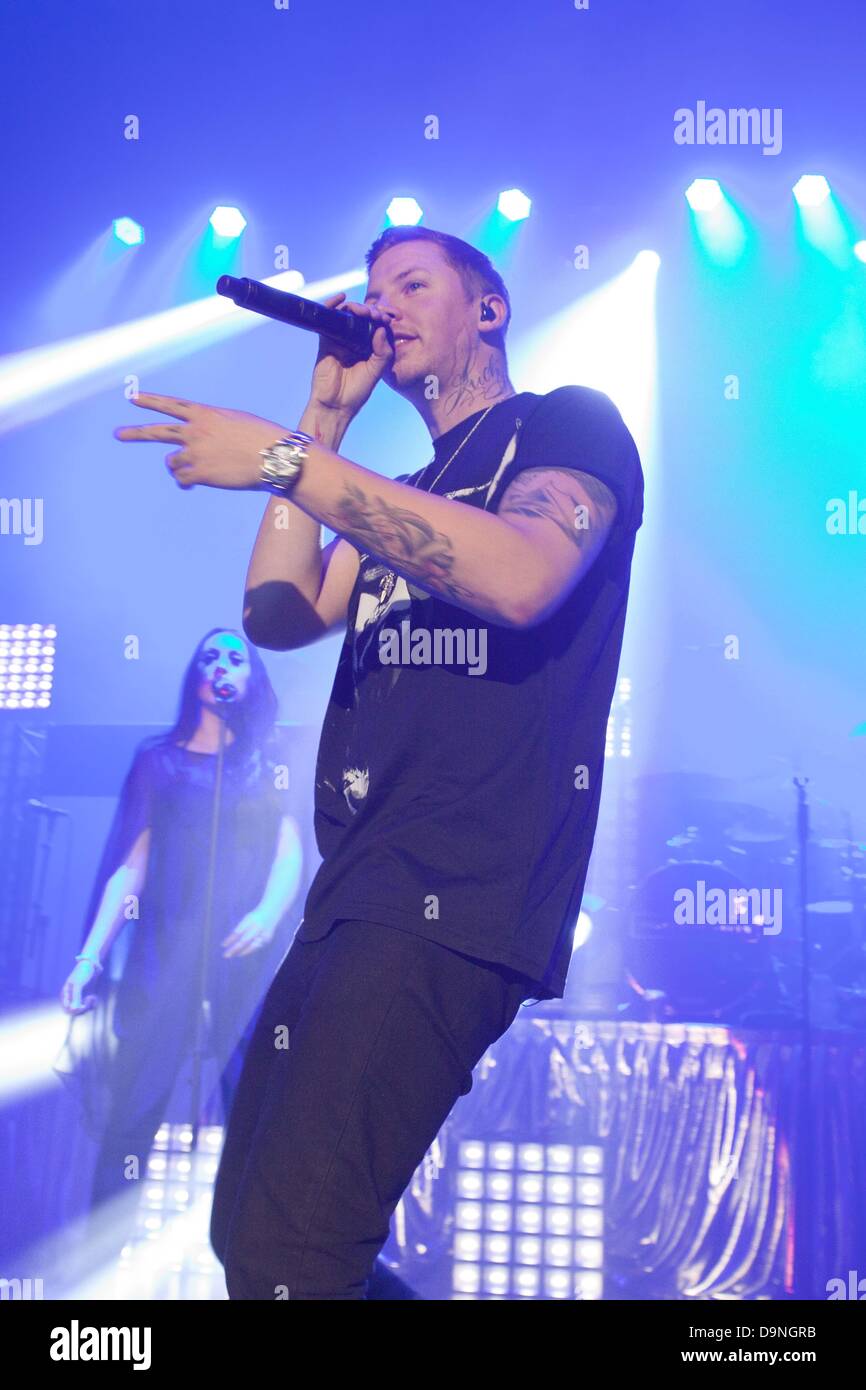 Guildford, UK. 23rd June 2013. Professor Green performing at G Live ...