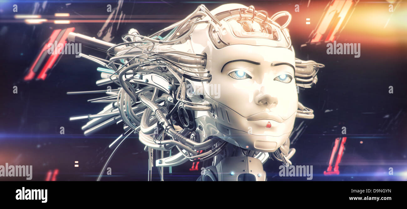 Robotic geisha woman Stock Photo - Alamy