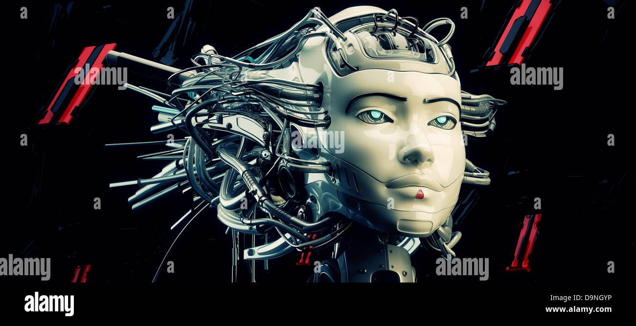 Robotic geisha woman Stock Photo - Alamy