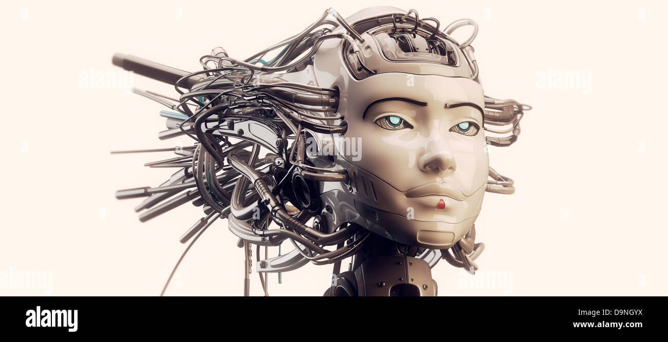 Robotic geisha woman Stock Photo - Alamy