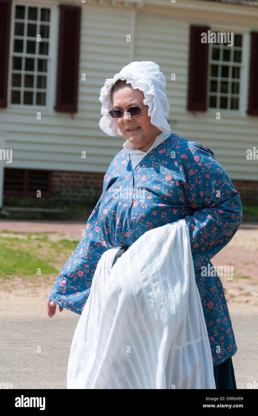Reenactor, Colonial Williamsburg, Virginia Stock Photo - Alamy