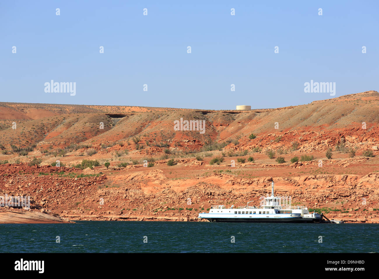 The Charles Hall Ferry at Halls Crossing in Lake Powell Stock Photo - Alamy