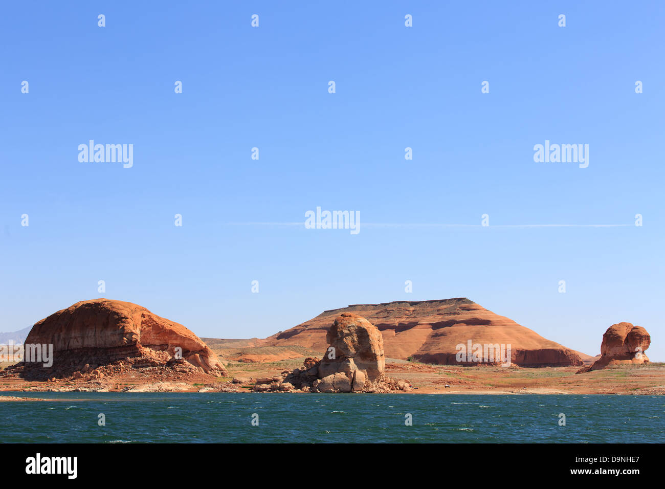 Landscape image of Halls Crossing at Lake Powell in Utah Stock Photo ...