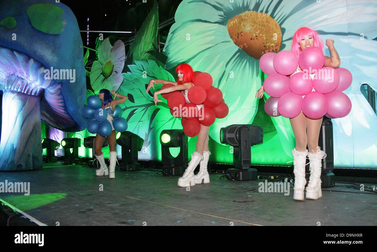 Las Vegas, NV. 22nd June, 2013. EDC dancers in attendance for Electric ...
