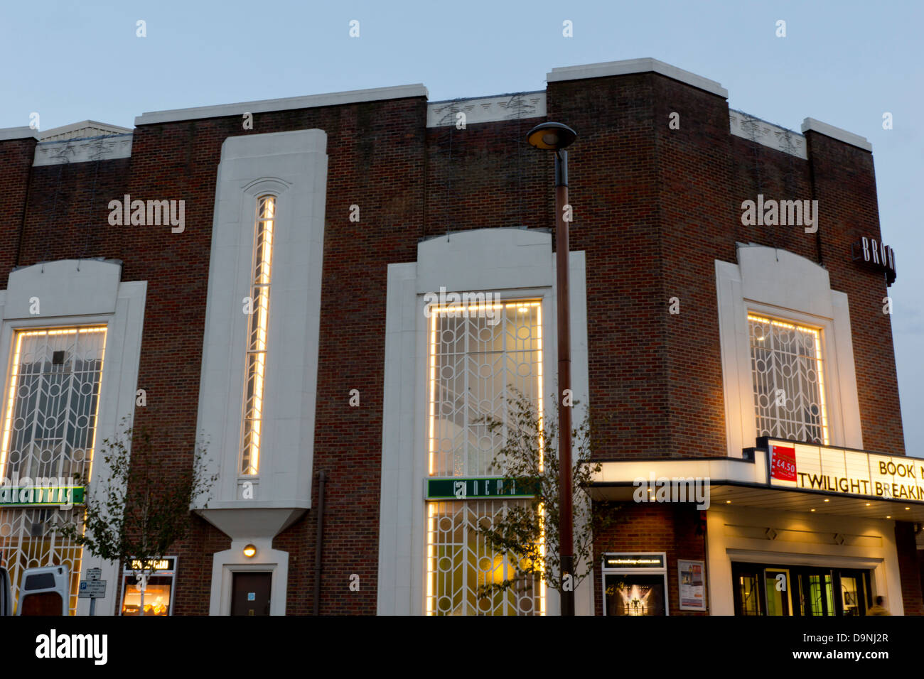 UK, England, Hertfordshire, Letchworth Garden City Broadway cinema ...