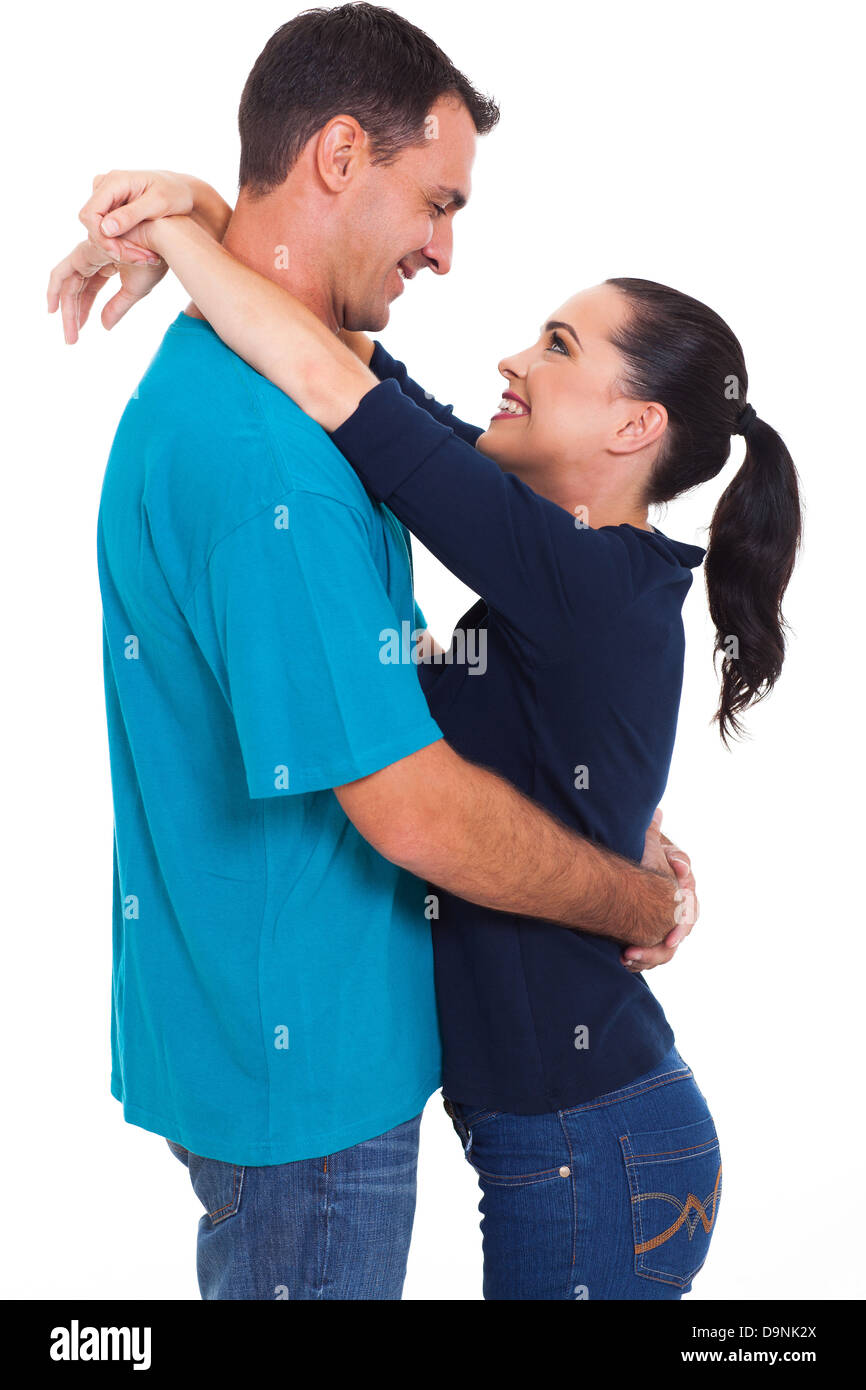 Young handsome man beautiful woman Cut Out Stock Images & Pictures - Alamy