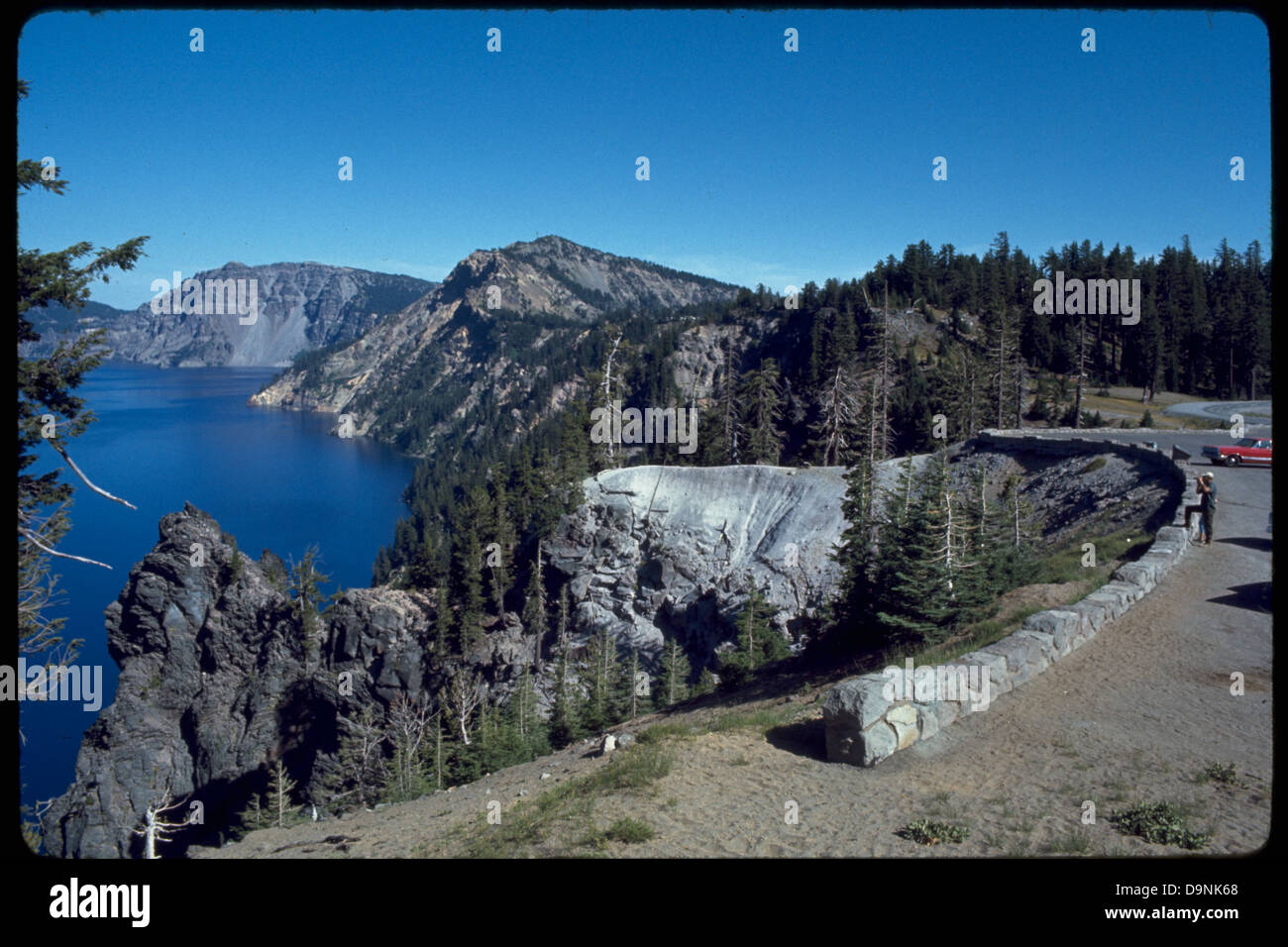 Crater Lake National Park in Oregon is known for its deep blue lake ...