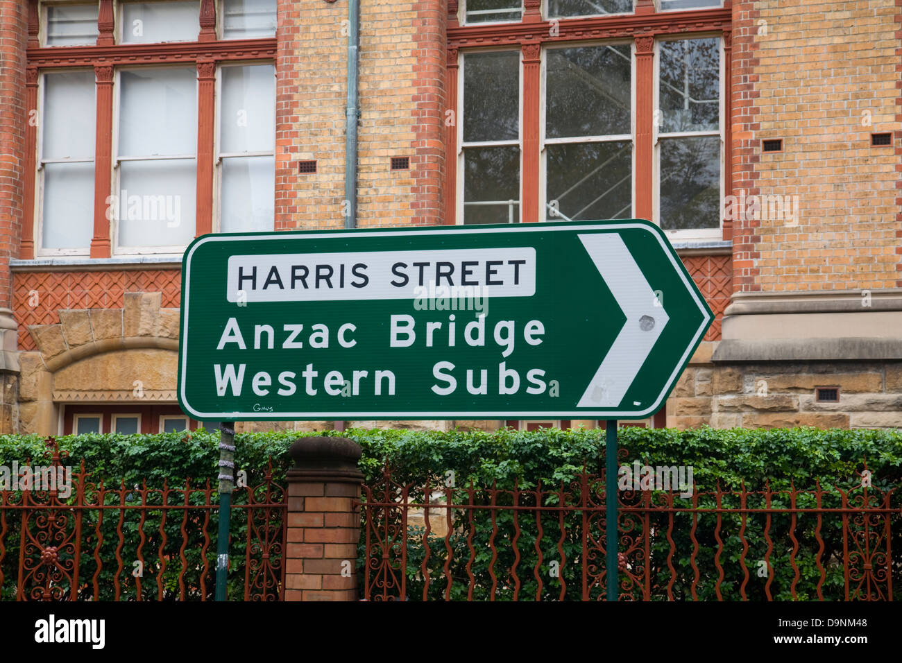 road signpost in harris street,sydney,australia Stock Photo - Alamy