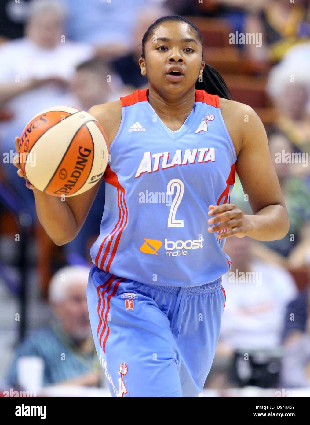 Uncasville, Connecticut, USA. 23rd June, 2013. Atlanta Dream guard Alex ...