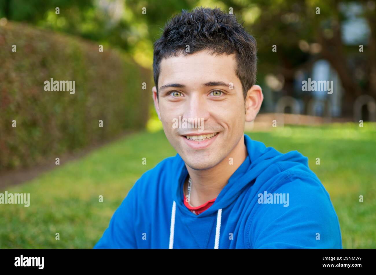 Body shot of Hispanic student on UC Berkeley Campus Stock Photo - Alamy