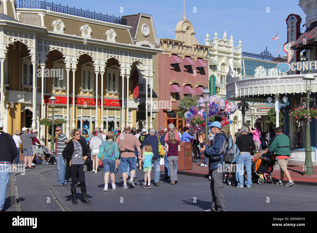 Visitors at Disney World Magic Kingdom Stock Photo - Alamy