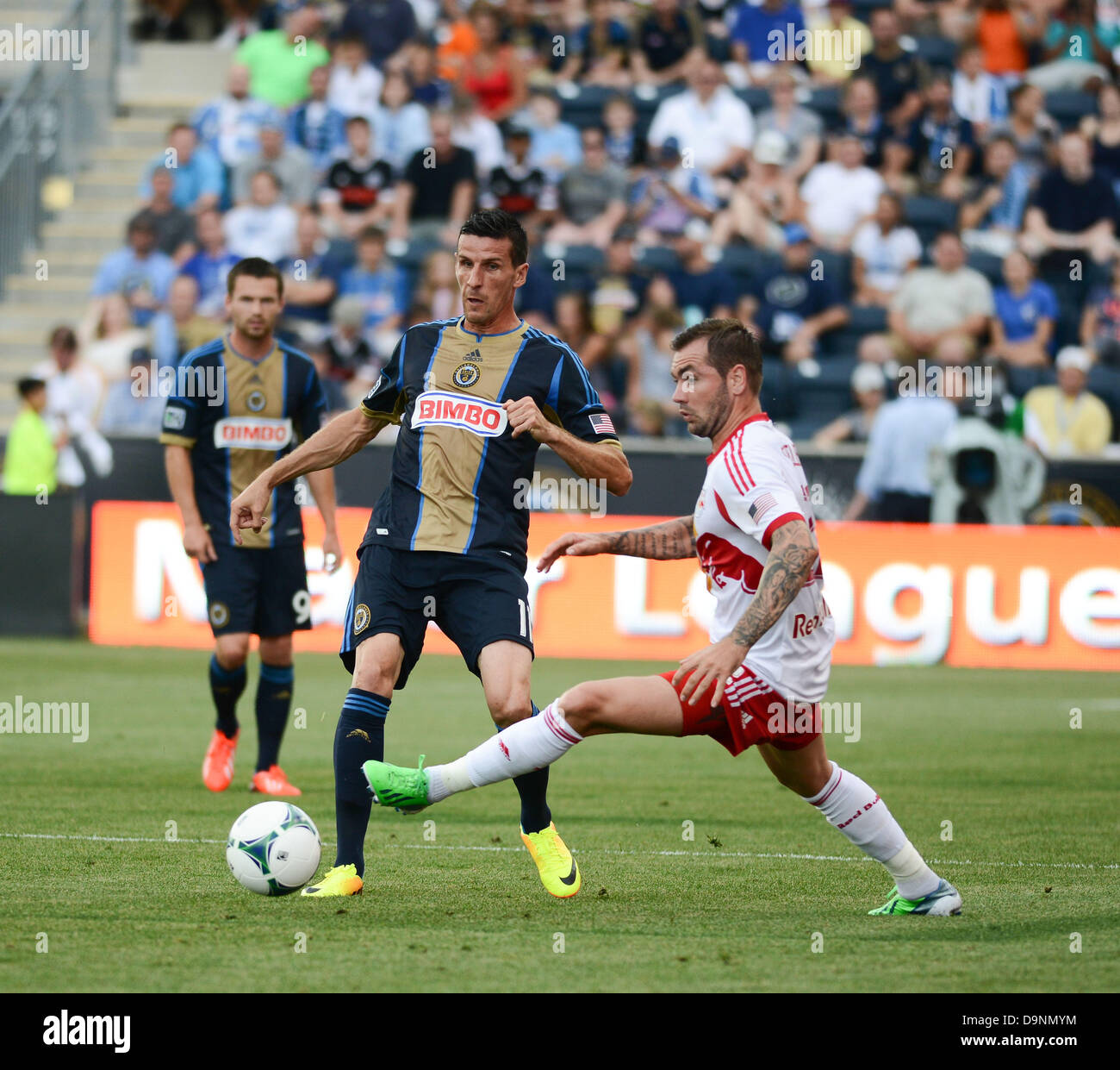 Chester, Pennsylvania, U.S June 23, 2013. SEBASTIEN LE TOUX (11) of the ...