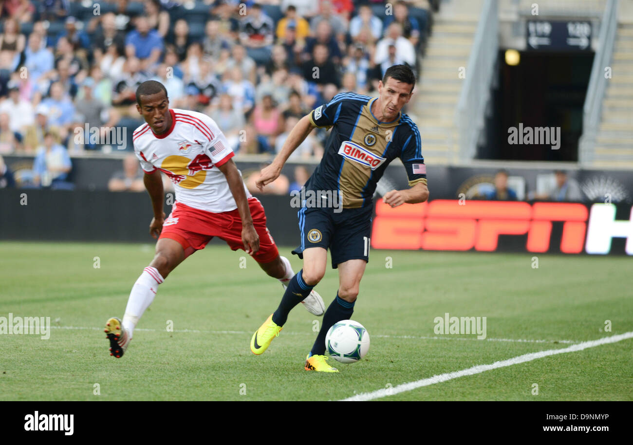 Chester, Pennsylvania, U.S June 23, 2013. SEBASTIEN LE TOUX (11) of the ...