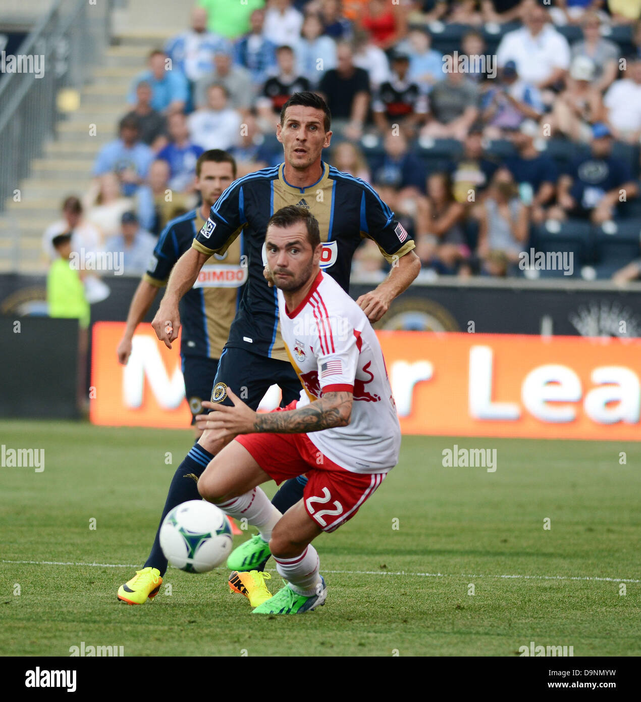 Chester, Pennsylvania, U.S June 23, 2013. SEBASTIEN LE TOUX (11) of the ...