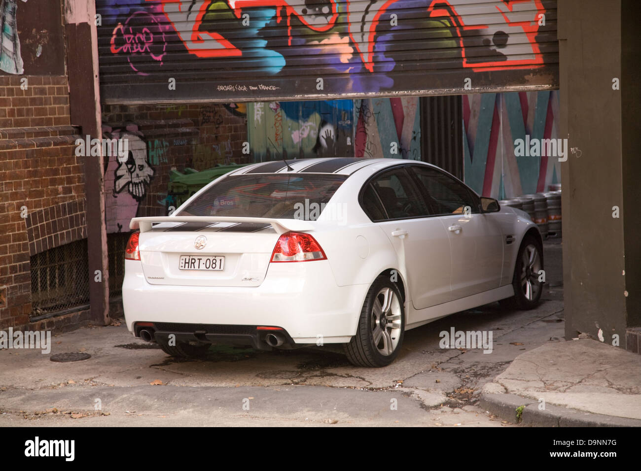 White holden commodore hi-res stock photography and images - Alamy
