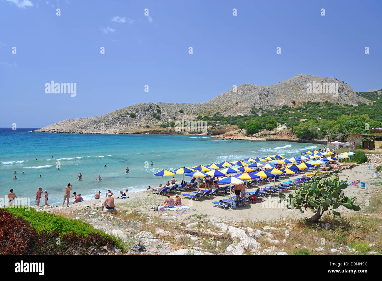 Pondamos Beach, Halki (Chalki), Rhodes (Rodos) Region, The Dodecanese ...