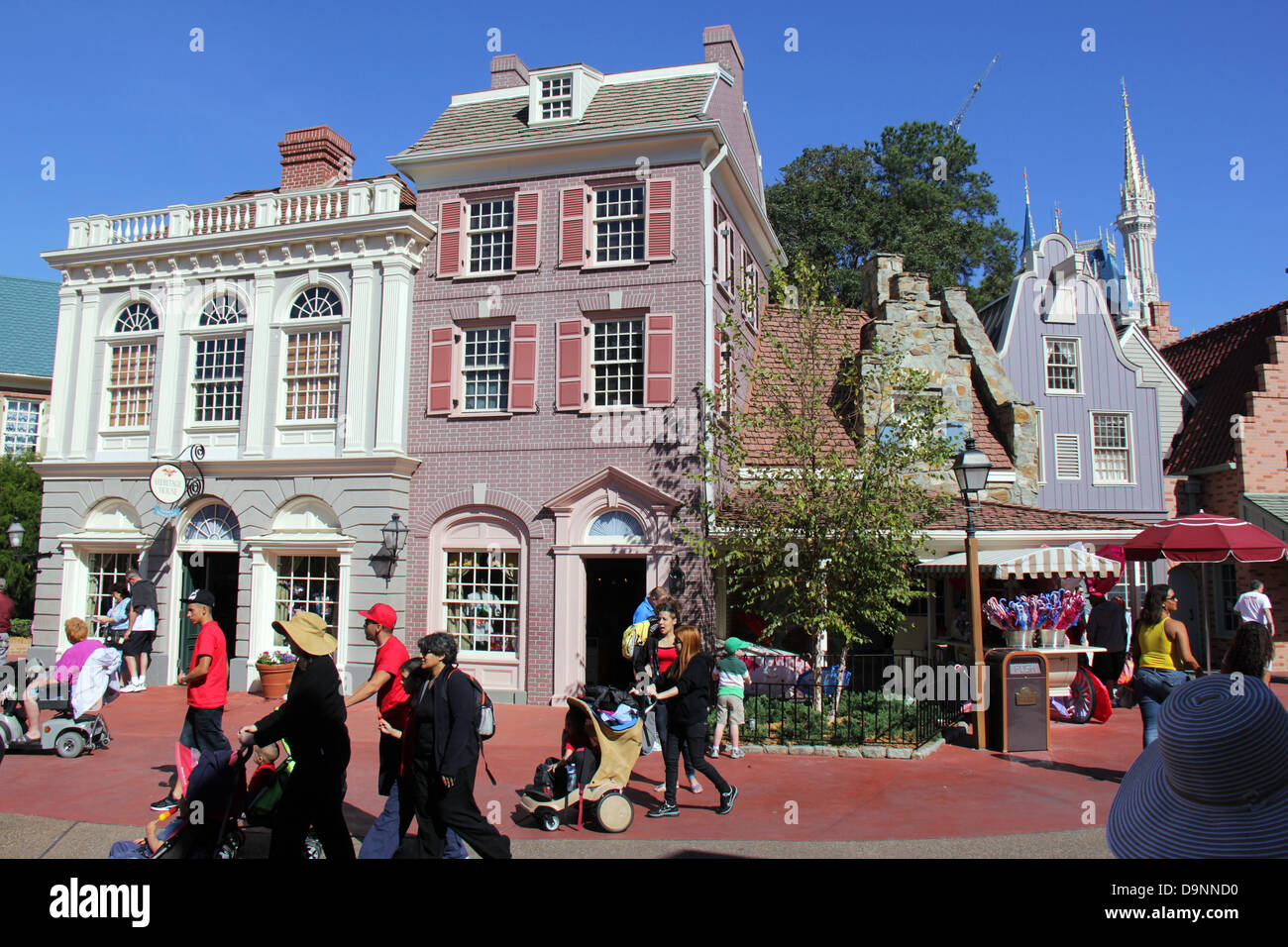 Disney World Magic Kingdom, Liberty Square area Stock Photo - Alamy