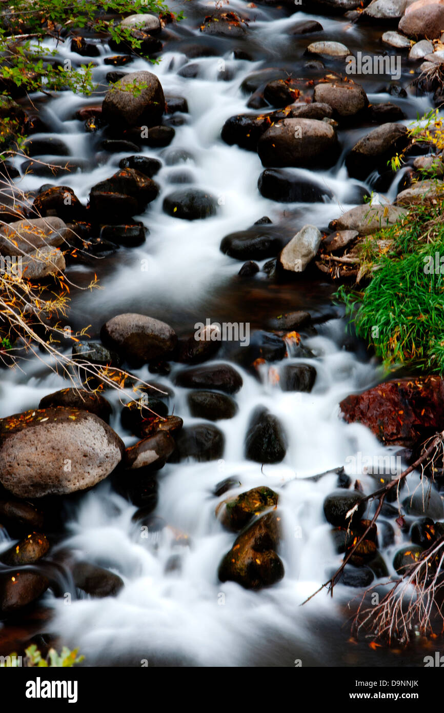 rushing stream over rocks Stock Photo - Alamy