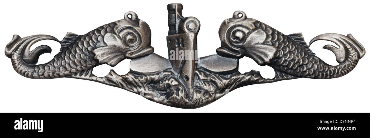 Cutout of the US Navy Submarine Warfare Specialist badge Stock Photo ...