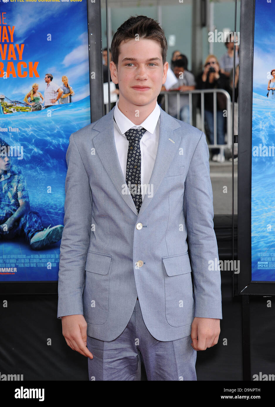 Los Angeles, California, USA. 23rd June, 2013. Liam James arrives for ...