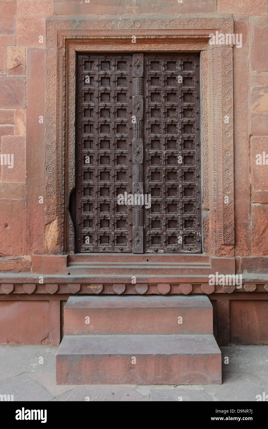 Old Wooden Door with Steps Stock Photo - Alamy