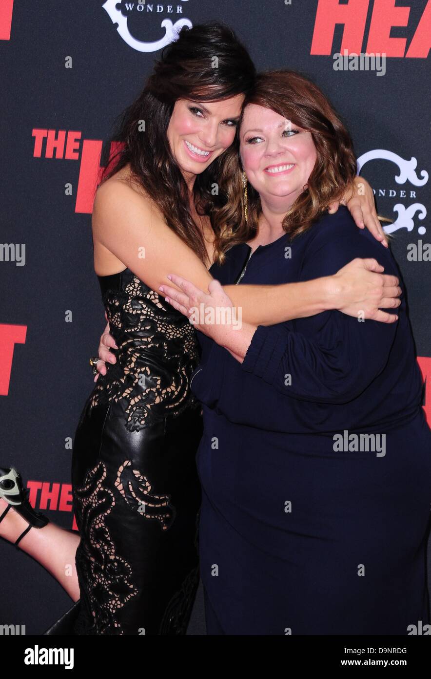 New York, USA. 23rd June, 2013. Sandra Bullock, Melissa McCarthy at ...