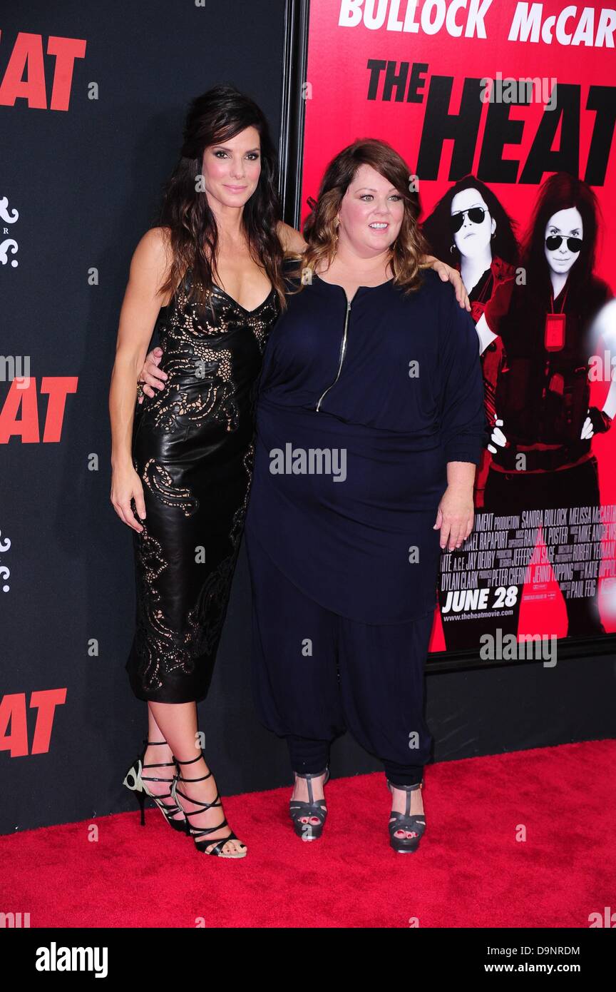 New York, USA. 23rd June, 2013. Sandra Bullock, Melissa McCarthy at ...