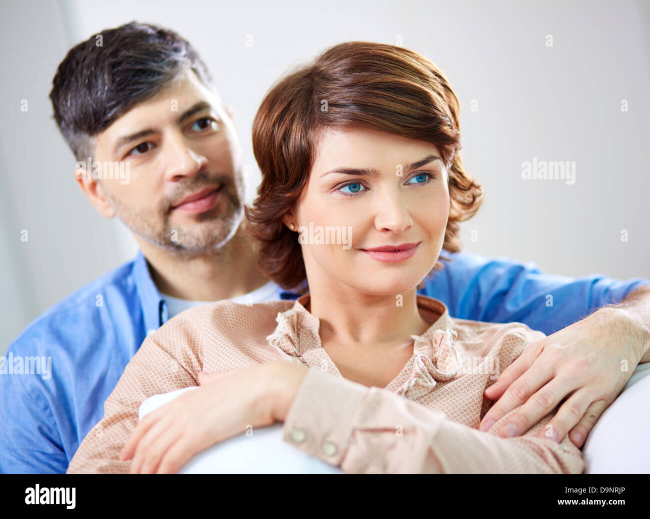 Young tender couple posing hi-res stock photography and images - Alamy
