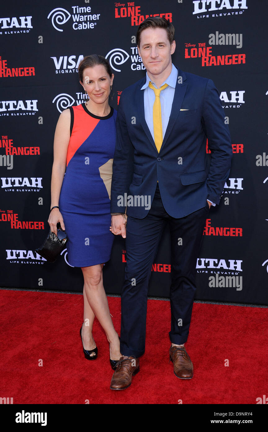 Anaheim, California, USA. 22nd June, 2013. Sam Jaeger & wife Amber ...