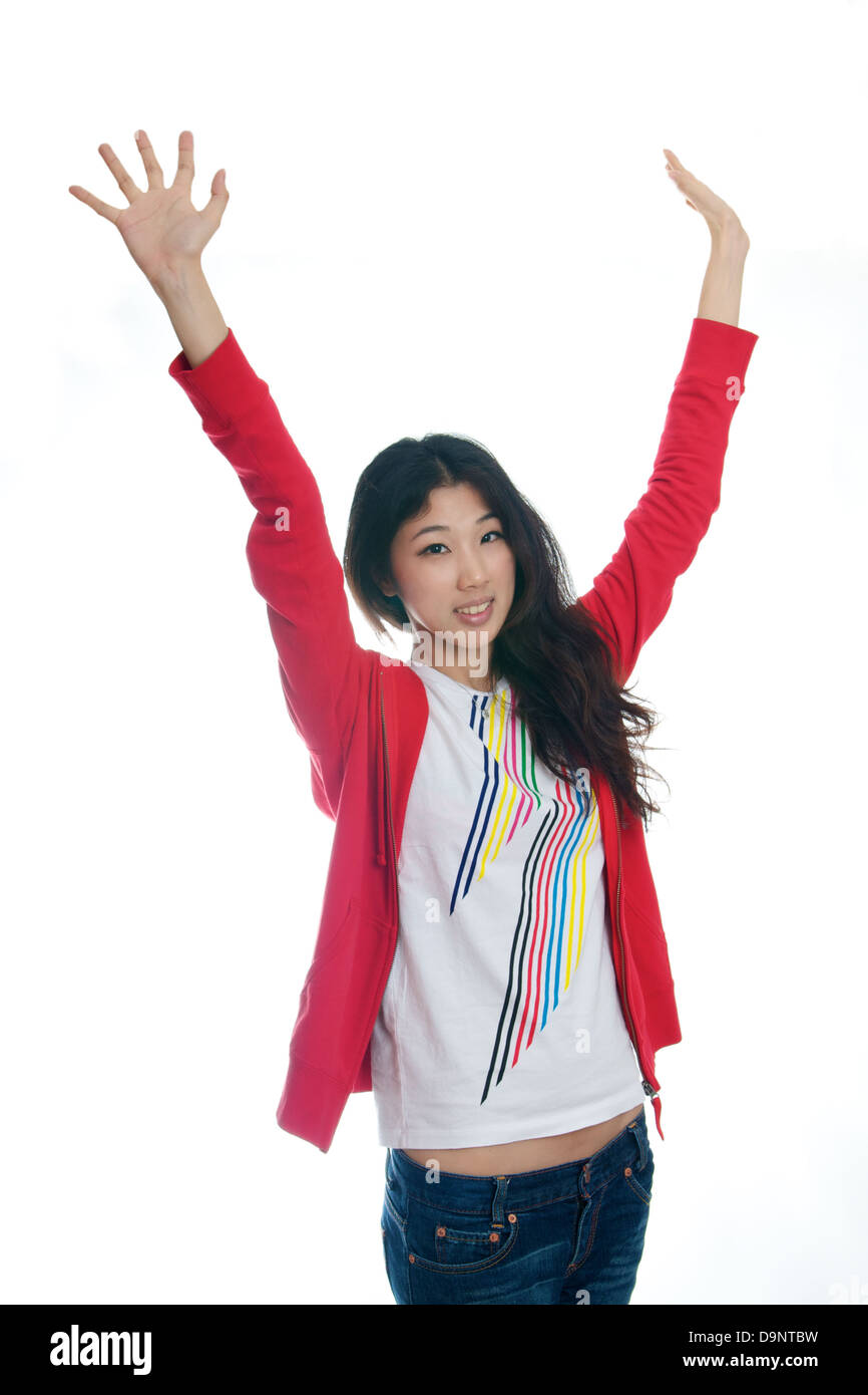 Raise arms hi-res stock photography and images - Alamy