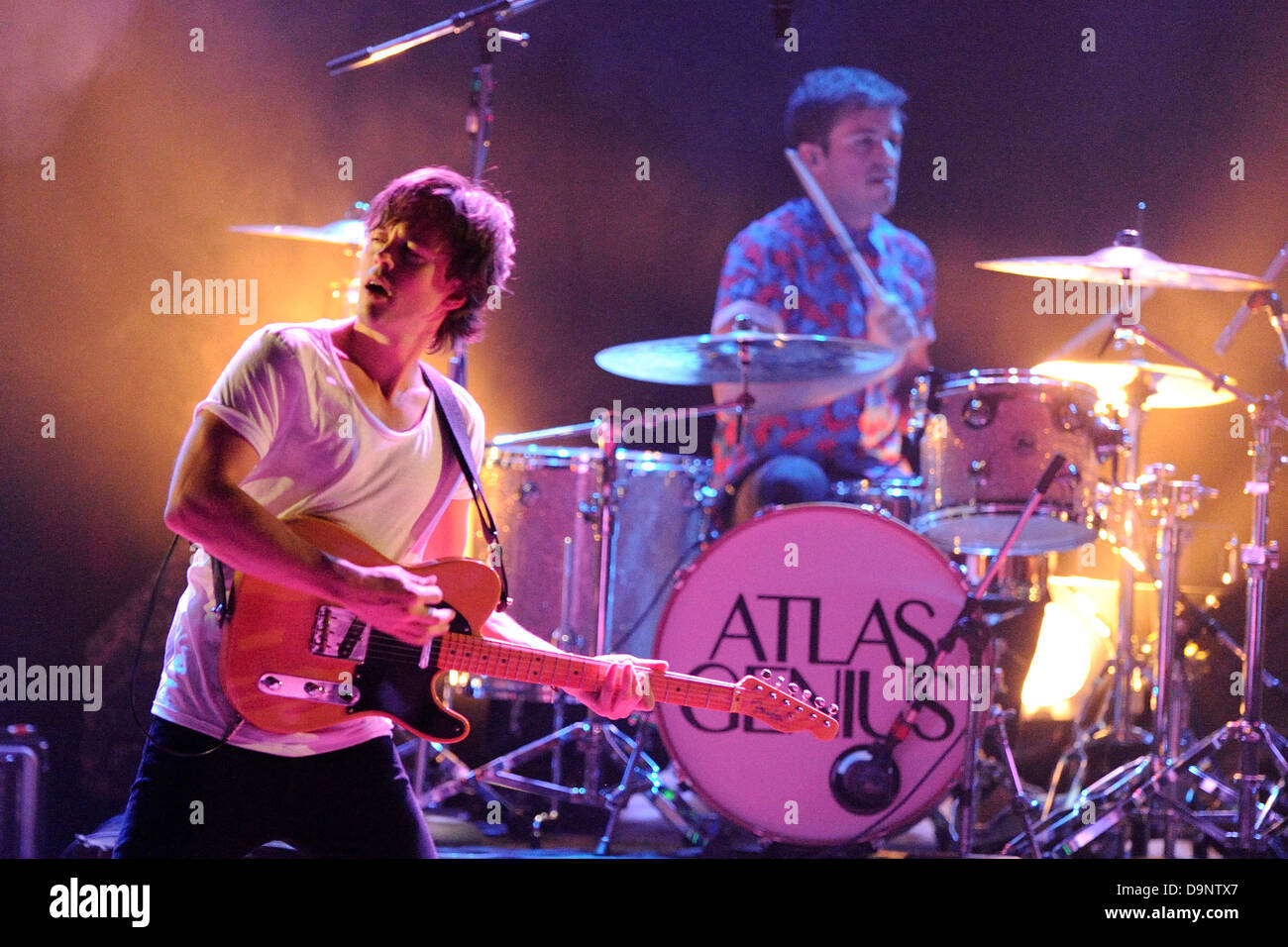 Toronto, Canada. June 23, 2013. Australian Indies Rock band, Atlas ...