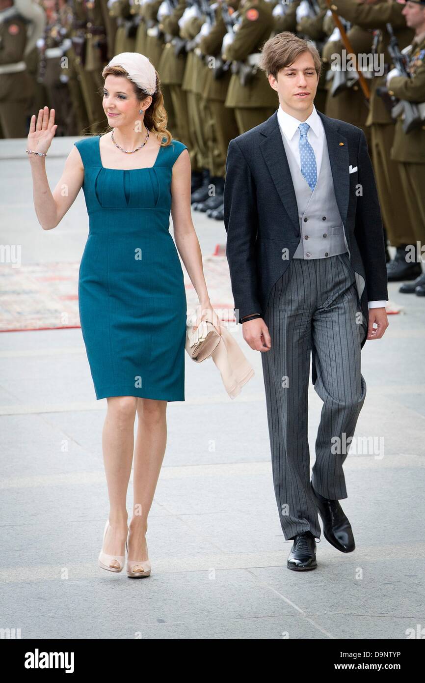 Prince Louis Princess Tessy Luxembourg High Resolution Stock ...