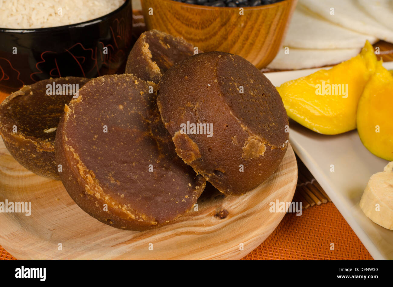 Panela, raw brown sugar, a South American food staple Stock Photo - Alamy