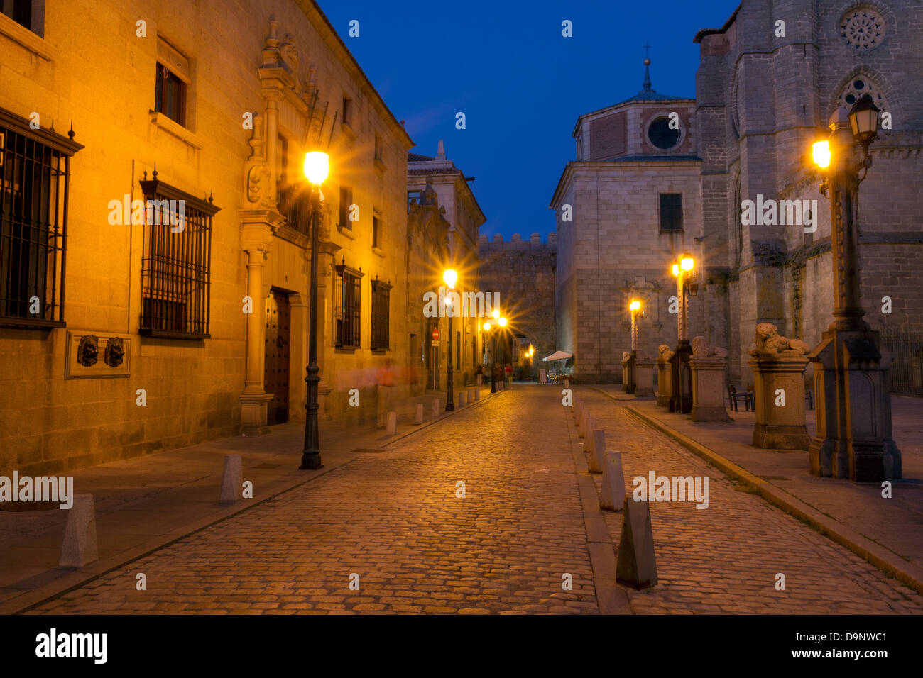 Medieval City Street Night Medieval Town Street At Rainy Night