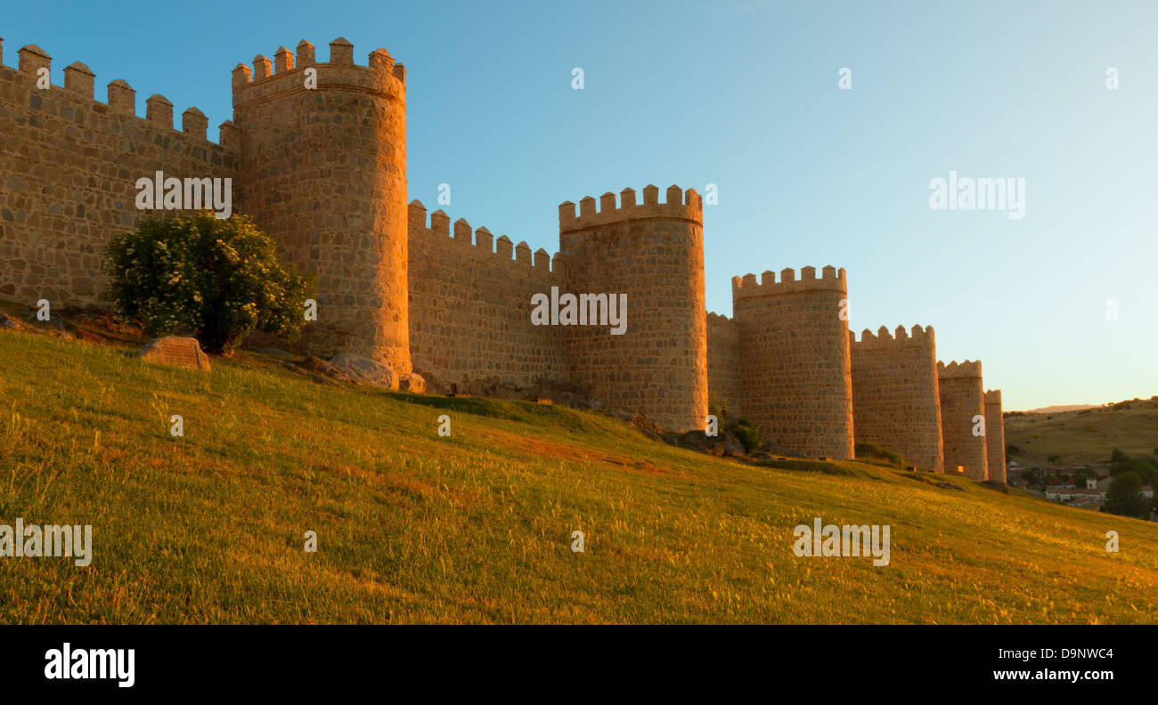 Scenic medieval city walls of Avila, Spain, UNESCO list Stock Photo - Alamy