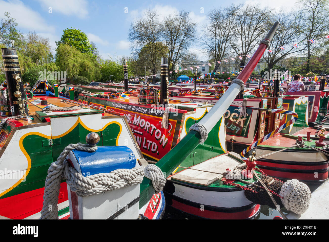 England, London, Maida Vale, Little Venice, Annual Canal Boat Cavalcade ...