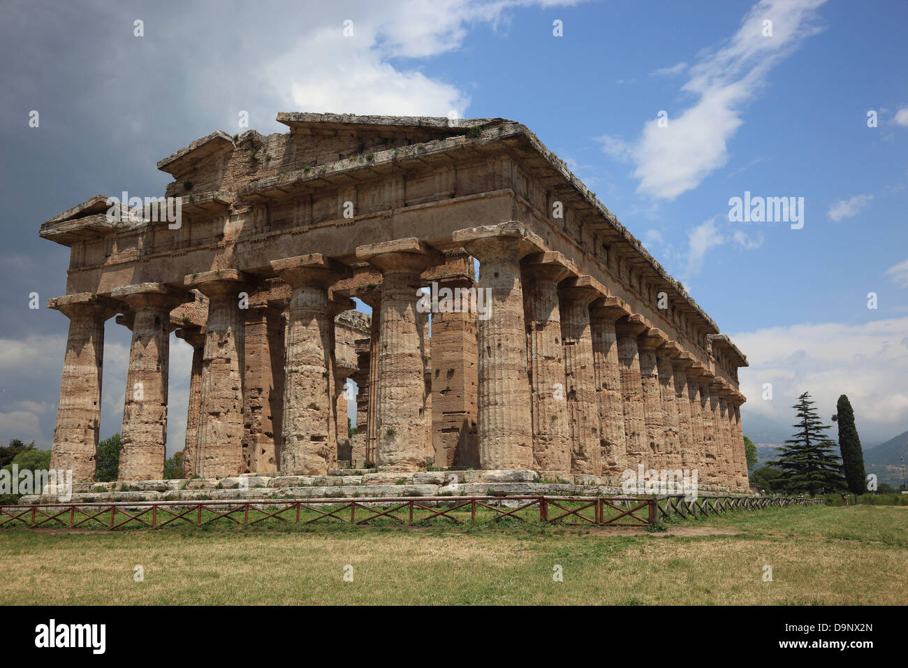 The Athenaion, Ceres or temple of Athena temple in Paestum, Campania ...