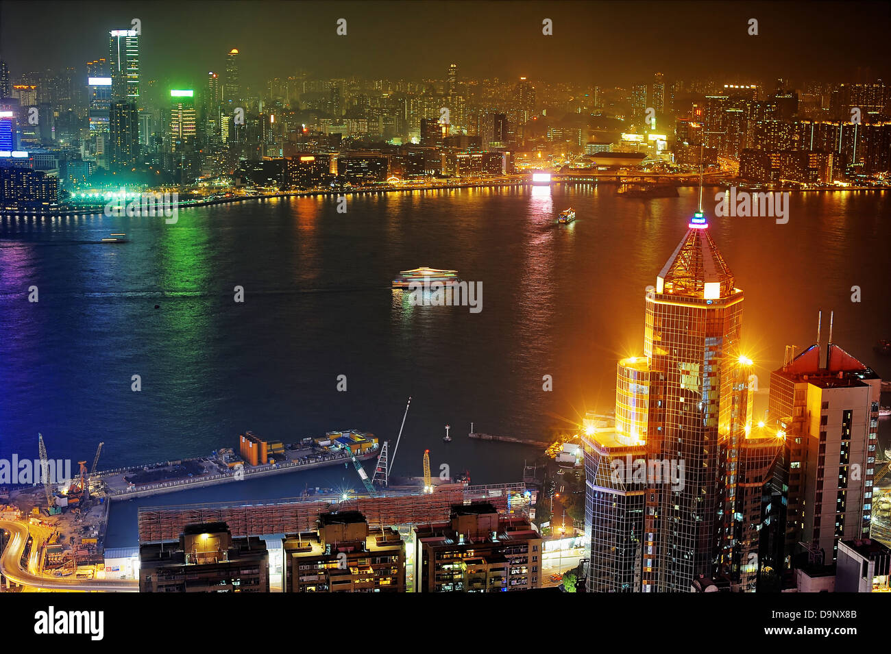 Kowloon night view hi-res stock photography and images - Alamy