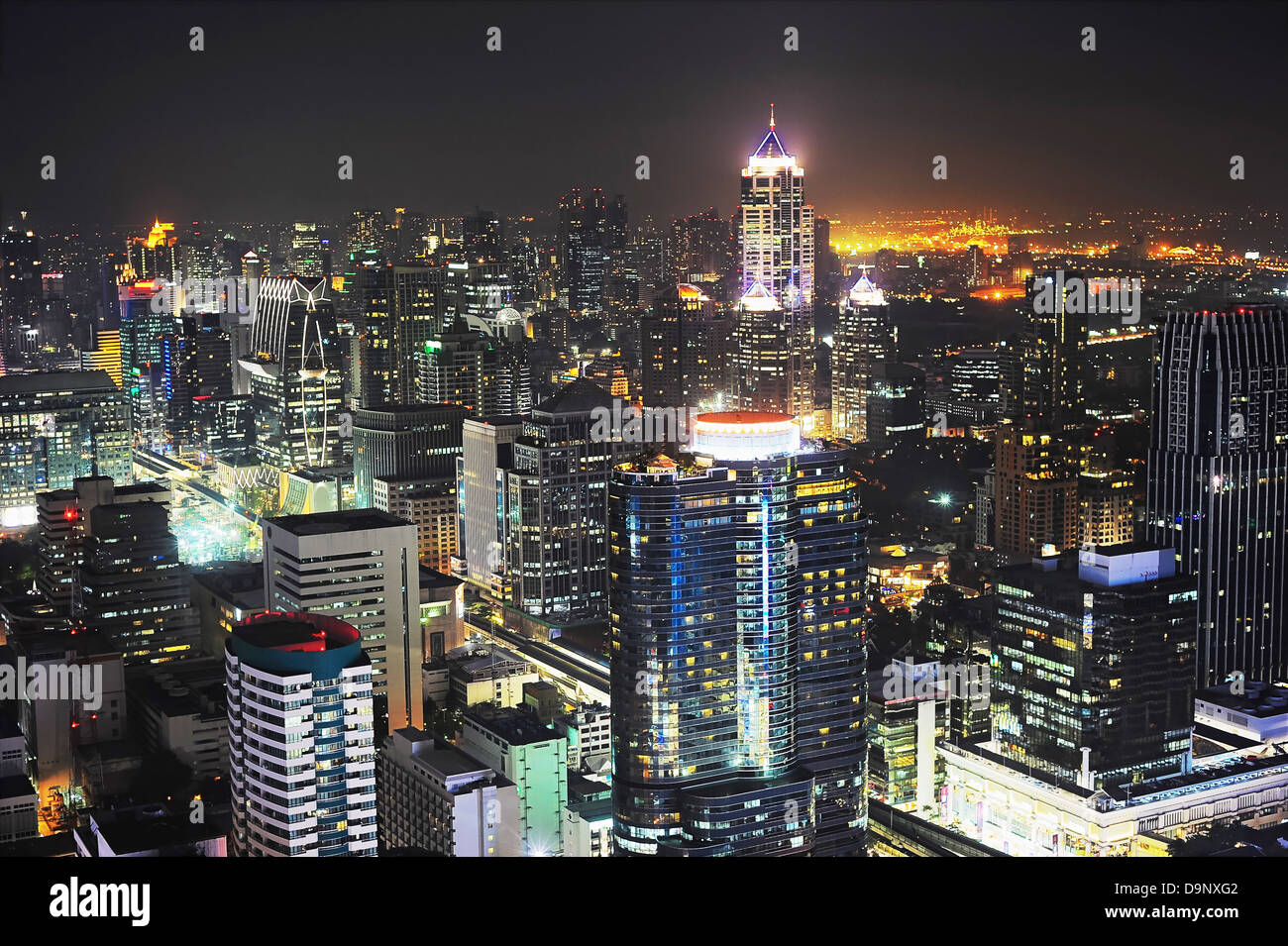 Panorama city night thailand bangkok hi-res stock photography and ...