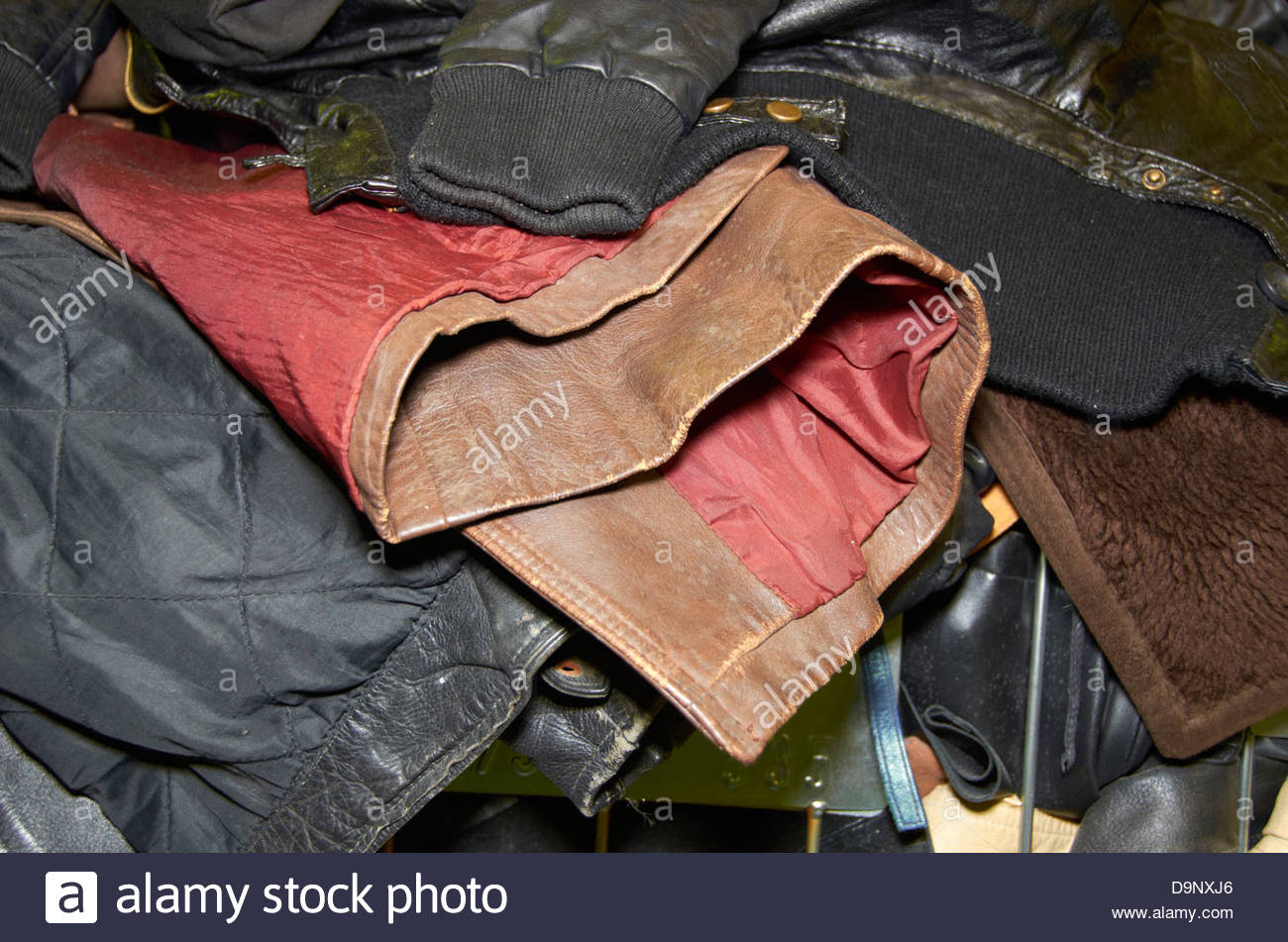 Worn Leather Jacket Stock Photos & Worn Leather Jacket Stock Images - Alamy