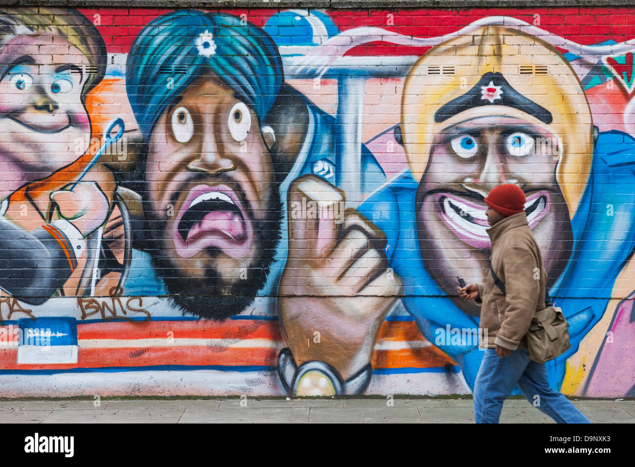 England, London, Hoxton, Wall Mural and Graffiti Stock Photo - Alamy