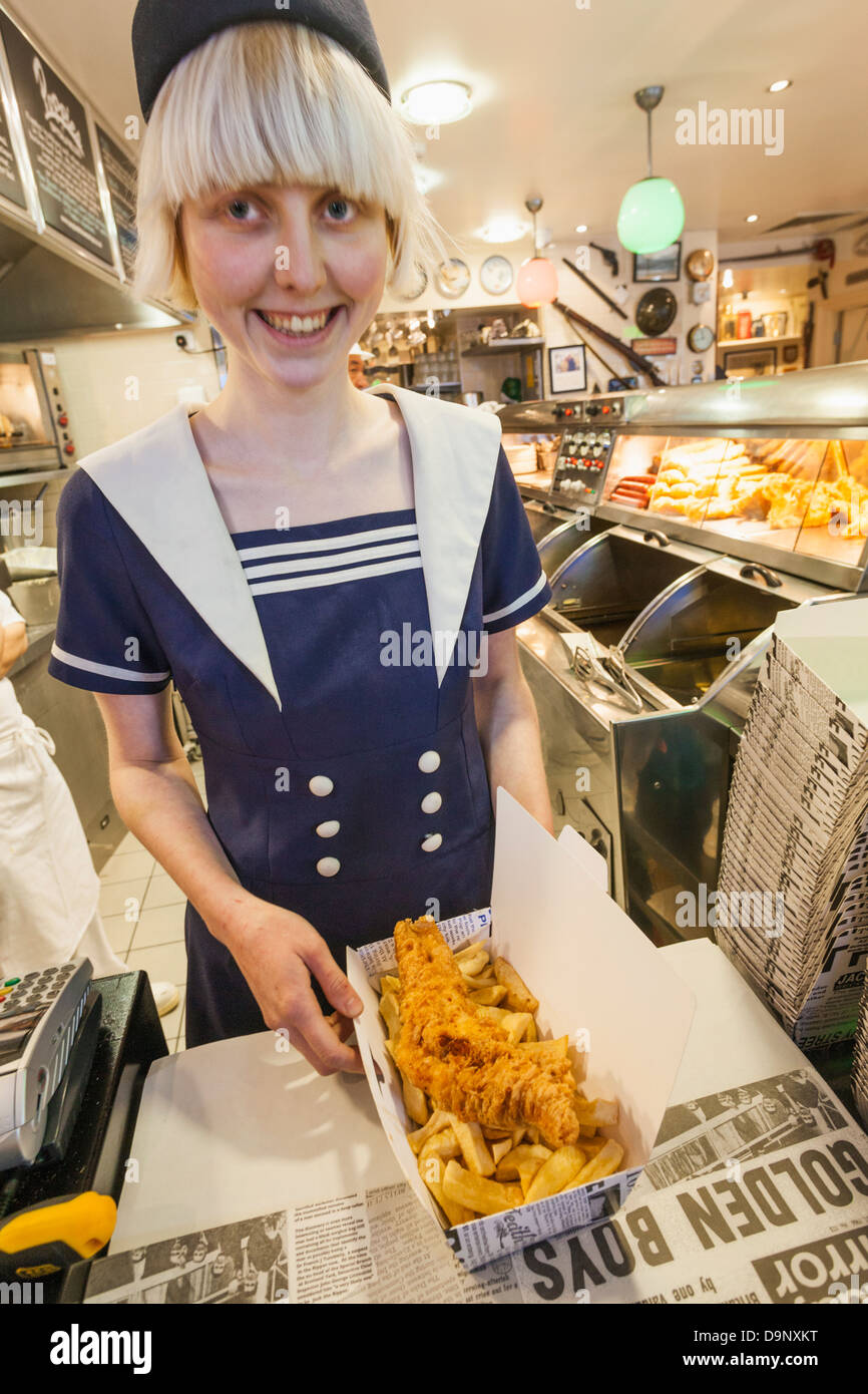 Fish and chip shop counter hi-res stock photography and images - Alamy