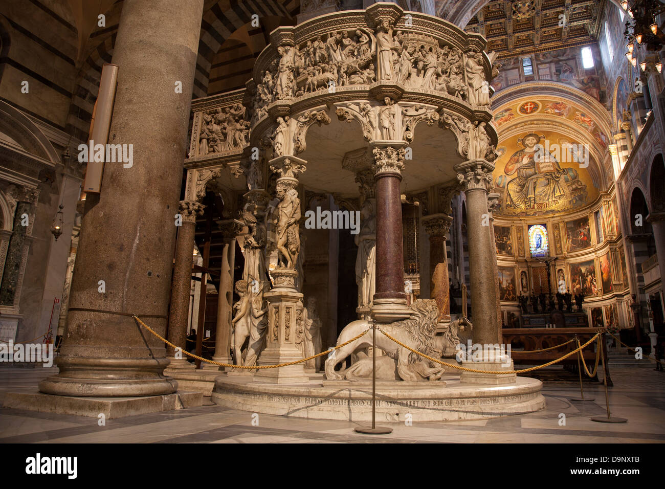 Pulpit and Altar of Cathedral Church; Pisa; Italy Stock Photo - Alamy