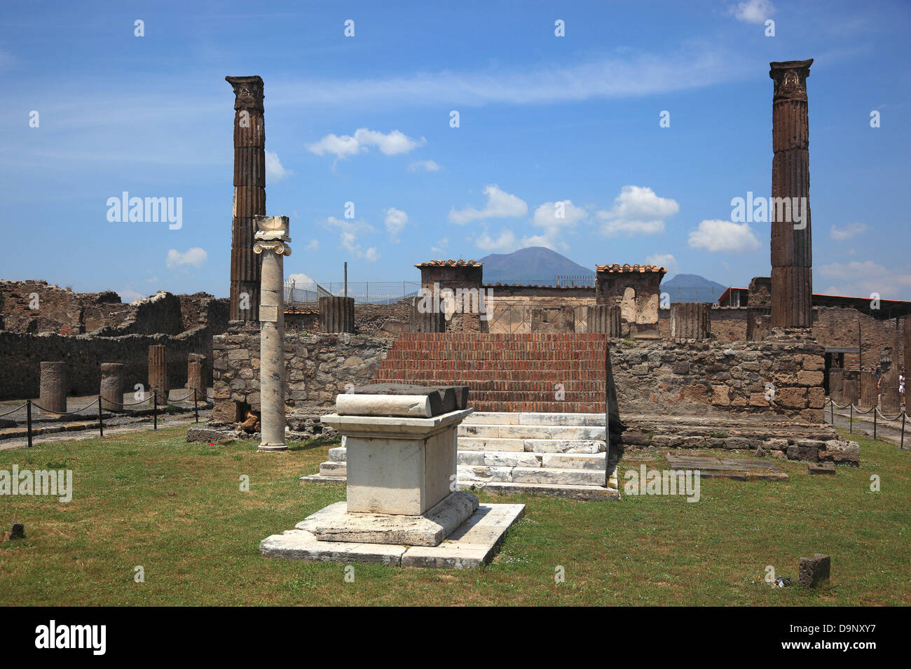 Temple of Apollo with the sundial - pillar of the early imperial period ...