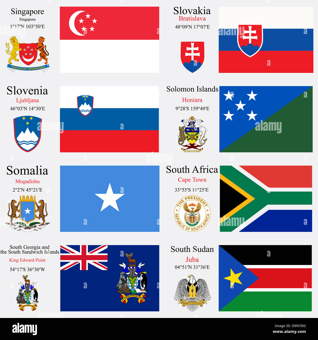 world flags set 22 Stock Photo - Alamy