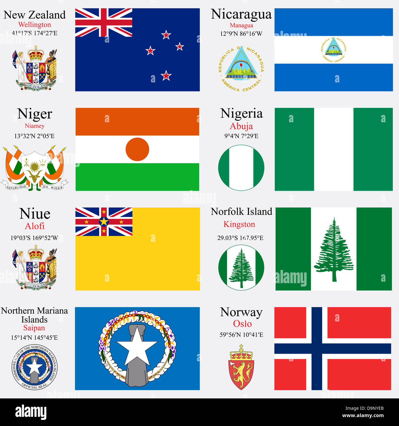 world flags set 17 Stock Photo - Alamy