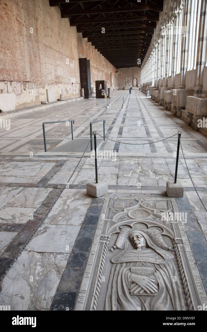 Camposanto - Holy Field Cemetery at Cathedral Complex in Pisa, Italy ...